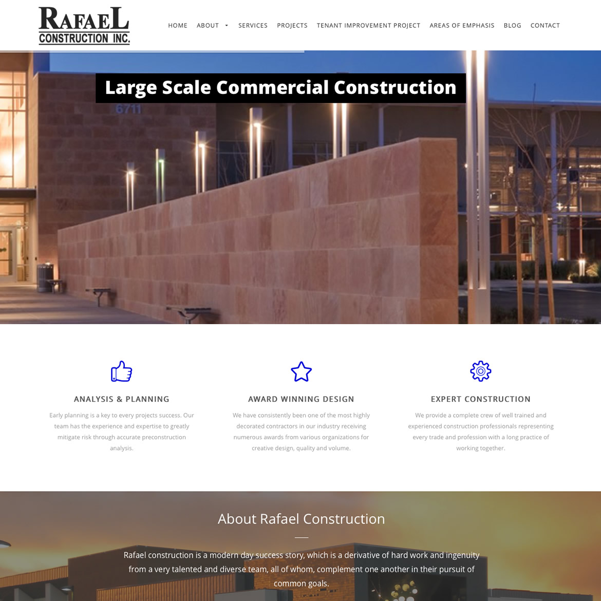 Website for Commercial General Contractors & Commercial Builders